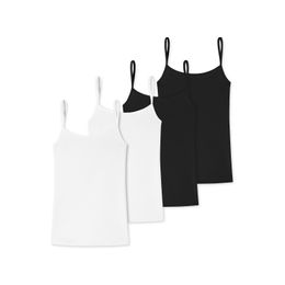 Schiesser Damen Spaghettitop Uncover by Schiesser 4er Pack