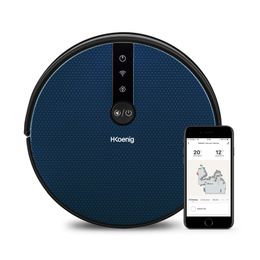 H.Koenig SWRC120 Saugroboter WaterMop Gyro+ Hohe Leistung mit WiFi, Google Home und Alexa, Wasserkapazit&auml;t 350 ml, 100 min Autonomie, 4 Programme