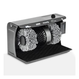 H.Koenig U600 Schuhputzmaschine / 3 rotierende B&uuml;rsten / Schuhcreme-Spender / 120 W / anthrazit