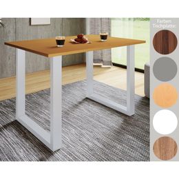 Vcm Premium Holz Esstisch H. 76 x B. 80 x T. 50 cm K&uuml;chentisch Speisetisch Tisch Xona U