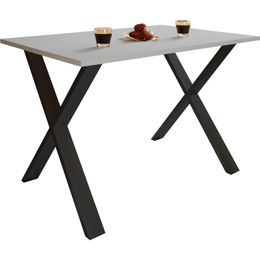 Vcm Premium Holz Esstisch H. 76 x B. 140 x T. 80 cm K&uuml;chentisch Speisetisch Tisch Xona X
