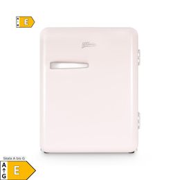 H.Koenig Mini Bar Vintage 31L TOAD6, Kompakter Mini-K&uuml;hlschrank, Temperatur einstellbar 6&deg;-15&deg;C, 24 dB, Farbe Rosa