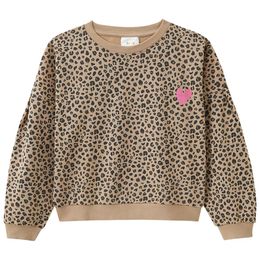Topolino M&auml;dchen Sweatshirt mit Leo-Print