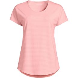 LANDS' END Shirt aus Baumwolle/Modal-Mix mit Ballett-Ausschnitt f&uuml;r Damen in Plus-Gr&ouml;&szlig;e, Damen, size: plus, Pink, Baumwolle Modal, by Lands' End