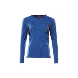 Mascot T-Shirt Damen Langarm COOLMAX&reg; 3XL azurblau/schwarzblau (18091-810-91010-3XLONE)