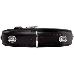 Hunter Hundehalsband softie stone schwarz S-M