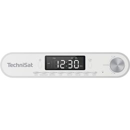Technisat Viola K&uuml;chenradio - 5 Watt Unterbau Radio mit UKW/FM, LED Display, Arbeitsleuchte, Timer, Bluetooth, Weckfunktion wei&szlig;
