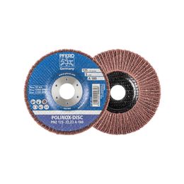 Pferd TOOLS POLINOX Vlies-Schleifdisc PNZ &Oslash; 125 mm Bohrung-&Oslash; 22,23 mm A180 f&uuml;r Feinschliff und Finish (44692267)