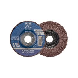 Pferd TOOLS POLINOX Vlies-Schleifdisc PNZ &Oslash; 115 mm Bohrung-&Oslash; 22,23 mm A100 f&uuml;r Feinschliff und Finish (44692264)