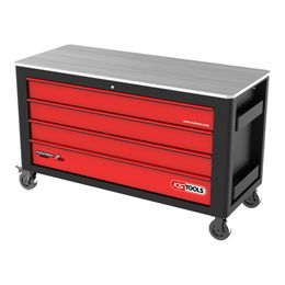 KS Tools PERFORMANCEplus P40 SCHWARZ/ROT Werkstattwagen mit 4 Schubladen (873.6008)