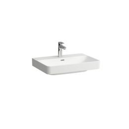 Laufen PRO X Waschtisch H8108647571041 65x46,5cm, Hahnloch, mit &Uuml;berlauf, wei&szlig; matt
