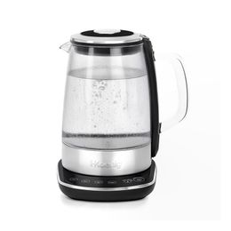 H.Koenig BO600 Elektrischer Wasserkocher, 1,5 L, Glas und Edelstahl