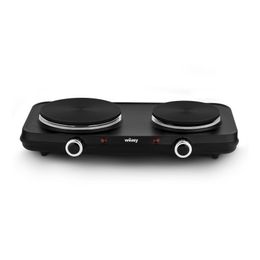 WEASY W&euml;asy PLW225 Kochfelder / 2 gusseiserne Kochplatten / Thermostat / schwarz / 2250 W