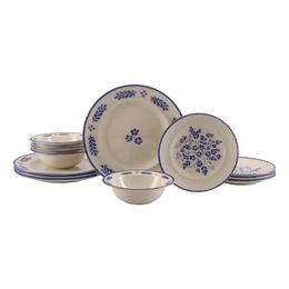 Creatable - 25391, Rondo Cottage Blue - Tellerset 12-tlg