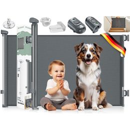 Kidiz&reg; Treppenschutzgitter T&uuml;rschutzgitter ausziehbar bis 140/180cm kindersicheres Treppengitter f&uuml;r Babys & Haustiere Schutzgitter Treppen & T&uuml;ren Absperrgitter inkl. Bodenanker & Montagezubeh&ouml;r