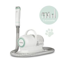 H.Koenig Staubsauger PAW400, Haarschneidemaschine f&uuml;r Haustiere, f&uuml;r Hunde und Katzen, Staubsauger, Trimmer und B&uuml;rste, 9 Zubeh&ouml;rteile