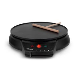 WEASY W&euml;asy GOO30 Crepes-Maker / 30cm Durchmesser / 5 W&auml;rmestufen / inklusive Teigverteiler / 1000 W / schwarz