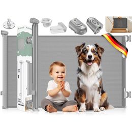 Kidiz&reg; Treppenschutzgitter T&uuml;rschutzgitter ausziehbar bis 140/180cm kindersicheres Treppengitter f&uuml;r Babys & Haustiere Schutzgitter Treppen & T&uuml;ren Absperrgitter inkl. Bodenanker & Montagezubeh&ouml;r