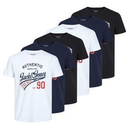 Jack & Jones JJETHAN TEE CREW NECK 3PK Herren T-Shirt