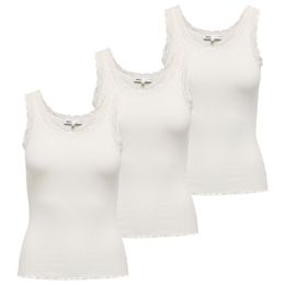 Only ONLSARA SHARAI LIFEW TANK TOP 3P Damen T-Shirt