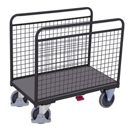 VARIOFIT Seitenb&uuml;gelwagen mit Drahtw&auml;nden RAL 7016 (sw-800.237/AG)