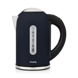 H.Koenig BOE56 Elektrischer Wasserkocher, programmierbar, Edelstahl, 1,7 l, 2200 W, Thermostat verstellbar 40 &ndash; 100 &deg;C