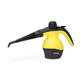 H.Koenig Handdampfreiniger NV60 / 3,5 bar / verschiedene Aufs&auml;tze / 350 ml Wassertank / 1000W/ gelb