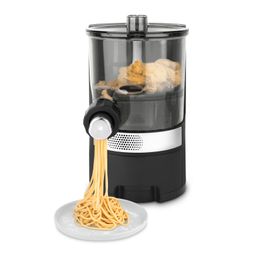 H.Koenig HOMY90 Nudelmaschine, 600 g, 375 ml Wasser, 6 automatische Programme, glutenfrei, integrierte Waage, 220 W, Schwarz
