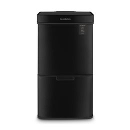 Les Collectors Schwarz Sensorbeh&auml;lter N&deg;1015, Fassungsverm&ouml;gen 69L, 3 F&auml;cher (47+11+11L), Automatisch &ouml;ffnender Deckel, Infrarot-Detektionssystem
