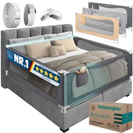 Kesser&reg; Bettgitter Bettschutzgitter Rausfallschutz f&uuml;r Boxspring- und Kinderbetten