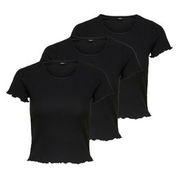Only ONLEMMA SHORT TOP 3P Damen T-Shirt