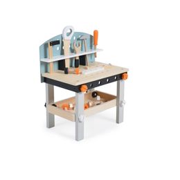 Moni Kinderwerkbank 1176 Holz Kinderwerkzeug, S&auml;ge, Hammer, Holzschrauben bunt