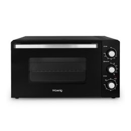 H.Koenig kompakter Mini-Backofen FO42, Kapazit&auml;t 42 l, Temperatur bis 230 &deg;C, 5 Kochmodi, Timer bis 90 Minuten, Umluft/Br&ouml;tchen