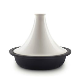 La Fonderie 1890 Tajine aus emailliertem Gusseisen ASILAH, Sch&uuml;ssel und Deckel aus Gusseisen, Tajines und Couscous, Kapazit&auml;t 2,5 L, Beige