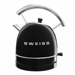 SWEISS Vintage Wasserkocher KTL9 Schwarz
