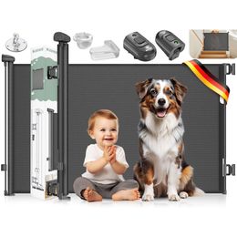 Kidiz&reg; Treppenschutzgitter T&uuml;rschutzgitter ausziehbar bis 140/180cm kindersicheres Treppengitter f&uuml;r Babys & Haustiere Schutzgitter Treppen & T&uuml;ren Absperrgitter inkl. Bodenanker & Montagezubeh&ouml;r