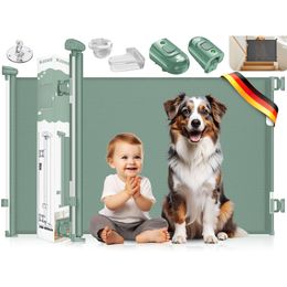 Kidiz&reg; Treppenschutzgitter T&uuml;rschutzgitter ausziehbar bis 140/180cm kindersicheres Treppengitter f&uuml;r Babys & Haustiere Schutzgitter Treppen & T&uuml;ren Absperrgitter inkl. Bodenanker & Montagezubeh&ouml;r