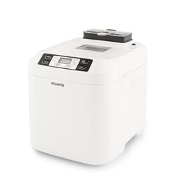 H.Koenig BAKE340 Brotbackautomat, 12 Programme, 2 Brotgr&ouml;&szlig;en, Startzeitvorwahl und Warmhaltefunktion, LCD-Display, 550 Watt, Wei&szlig;