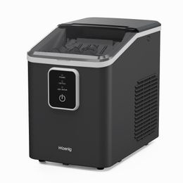 H.Koenig Eisw&uuml;rfelmaschine KUB12 &ndash; 12 kg in 24 Stunden, 2 Eisw&uuml;rfelgr&ouml;&szlig;en, tragbar, kompakt, leise, 1 l, Eisw&uuml;rfel in 6 Minuten, Eisschaufel
