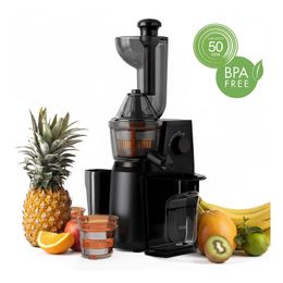 H.Koenig GSX24 Vertikaler Obst- und Gem&uuml;sesaft-Extraktor, 1L, 400 W, Vitamin-Plus-Presse, 3 Siebe f&uuml;r feinen Saft, dickfl&uuml;ssigen Saft und Sorbet