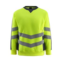 Mascot&reg; Sweatshirt Wigton Gr&ouml;&szlig;e XL hi-vis gelb schwarzblau (50126-932-17010-XL)