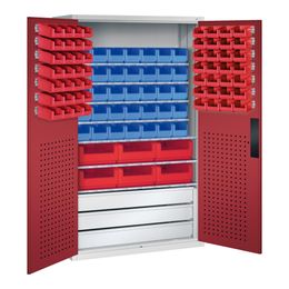 C+P Magazinschrank Serie 13, 1950x1100x535mm, 7035/3003 ; C + P M&ouml;belsysteme (130276-68|S10111)