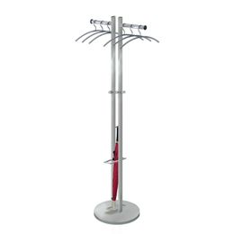 Kerkmann Kleiderst&auml;nder Master alusilber 39,0 x 167,0 cm 6 Haken