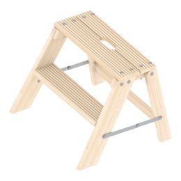 Layher Holzstufentritt klappbar 1055 2 Stufen (1055002)