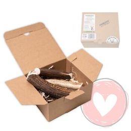 FOURLEGS &reg; Kauspa&szlig; f&uuml;r Hunde aus 100% Hirschgeweih GANZ
