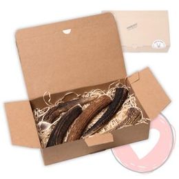 FOURLEGS &reg; Kauspa&szlig; f&uuml;r Hunde aus 100% Hirschgeweih GANZ