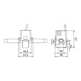 WAGO Kabelumbau-Stromwandler 100A/1A 0,2 VA 855-4001/100-001)