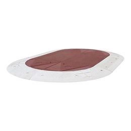 GAMMA Berliner Kissen oval Komplett-SET rot mit wei&szlig;em Rand 6 Elemente ; Moravia (283.20.097)