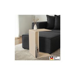 Home Deluxe Beistelltisch aus Metall ZIMA - Creme