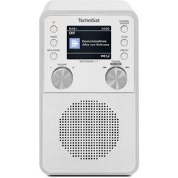 Technisat DIGITRADIO 317 - 3 Watt DAB+ UKW Radio mit Bluetooth, Wecker, Sleeptimer, Farbdisplay wei&szlig;